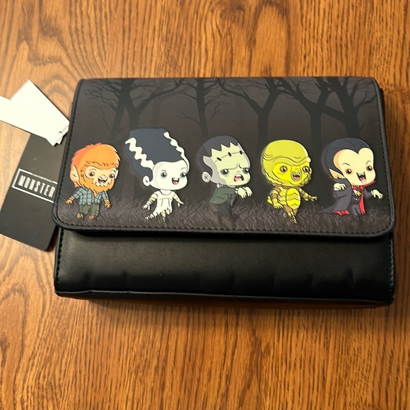 Loungefly | Bags | Loungefly Universal Monsters Chibi Crossbody Purse ...
